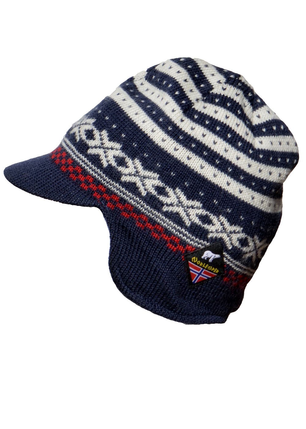 Baseball Snowflake Lined Hat | Wool | Norwegian Sweaters
